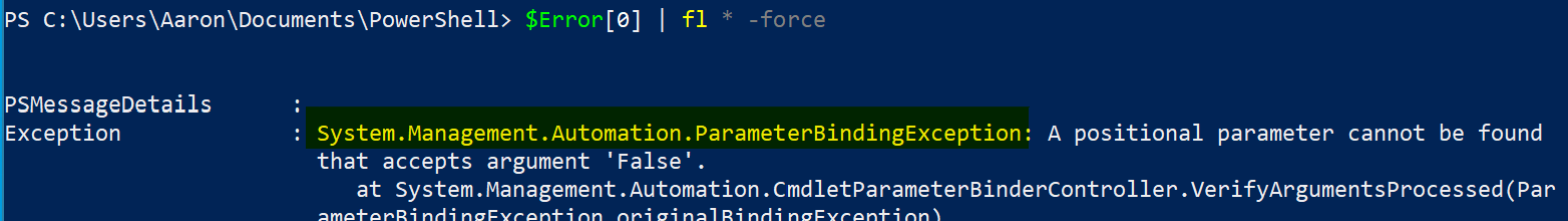 Powershell Error Catching Bits And Bytes